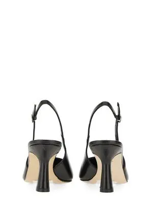 AeydĒ Nappa Leather Fernanda Slingback Pumps