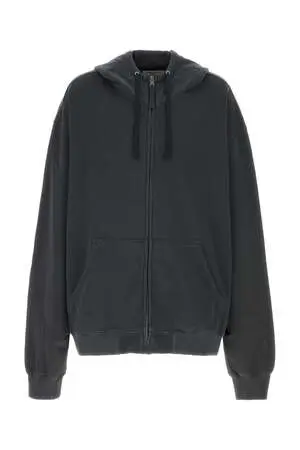 MAISON MARGIELA Graphite Cotton Oversize Sweatshirt - Gray