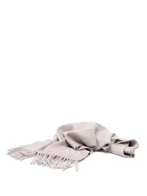 Max Mara Monogram Embroidered Cashmere Stole - Multicolor