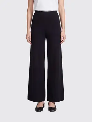 Max Mara High-waisted Wide Leg Knit Wool Trousers - Black