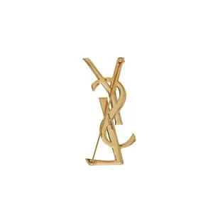 Saint Laurent Logo Brooch