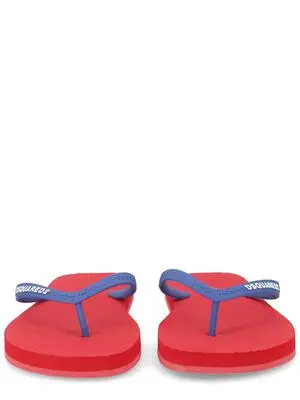 Dsquared2 Flip Flop Slipper With Logo - Red