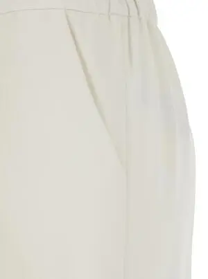 P.a.r.o.s.h Wide-leg Pants With Elastic Waist For - White