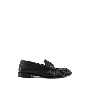 Saint Laurent Leather Loafers - Black