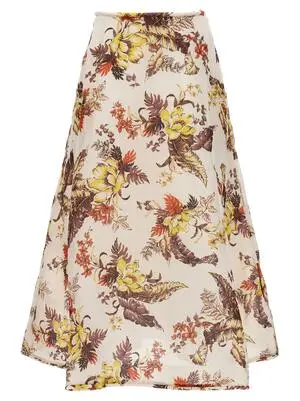 Zimmermann Matchmaker Floral Flare' Skirt - Multicolor