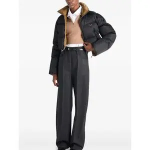 Prada Re-nylon Cropped Puffer Jacket