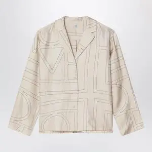 TOTEME Totême Silk Pajama Shirt White