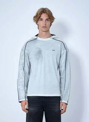 DIESEL® T-riven-ls Hoodie - Gray