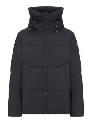 Canada Goose Crofton Label Padded Jacket In Enduraluxe - Black