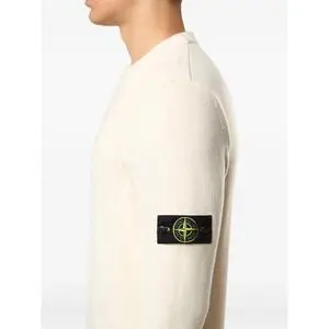 Stone Island Crewneck Jumper - Cream