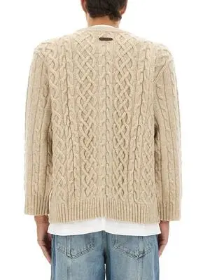 Moschino Pullover With T-shirt - Cream
