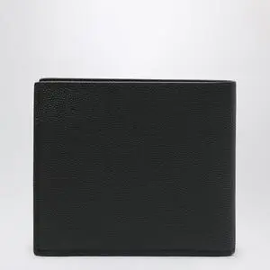 Saint Laurent East/west Wallet In Grain De Poudre Leather - Black
