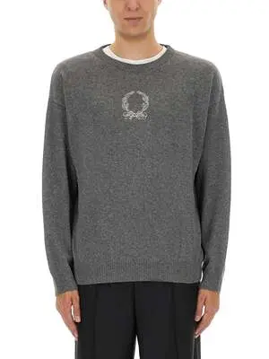 Moschino Wool And Cashmere Pullover - Gray