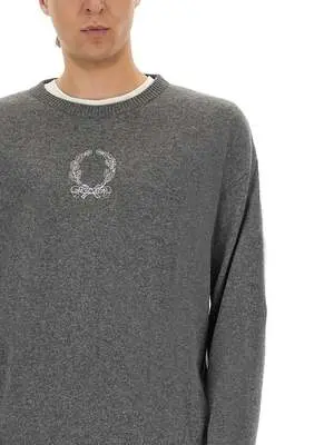 Moschino Wool And Cashmere Pullover - Gray