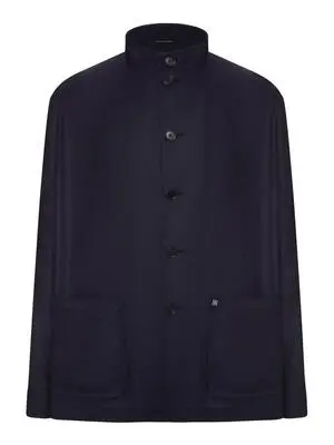 Tagliatore Wool Blouson With Mandarin Collar