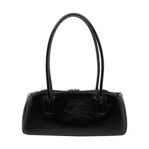 COURREGES Strip Naplack Shoulder Bag