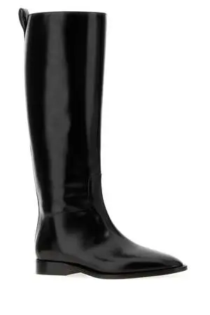 JIL SANDER Leather Lune Boots