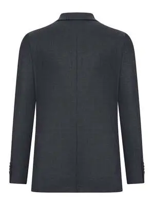 Tagliatore Textured Fabric Blazer Jacket With Two Buttons