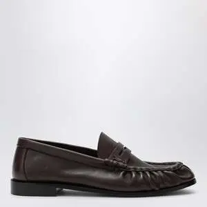 Saint Laurent Le Loafer Leather Loafers - Brown