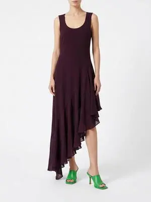 ALAIA Alaiâ Asymmetric Jersey Dress - Red