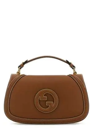 Gucci Leather Blondie Handbag - Brown