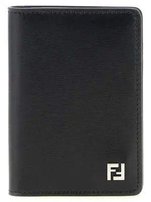 Fendi Squared Ff' Card Holder - Black