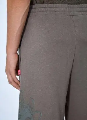 DIESEL® P-from Drawstring Logo Shorts