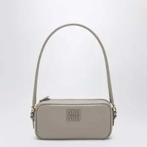 Miu Miu Pumice Leather Pouch - Cream