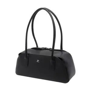 COURREGES Strip Naplack Shoulder Bag