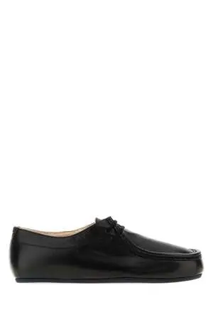 JIL SANDER Leather Lace-up Shoes - Black