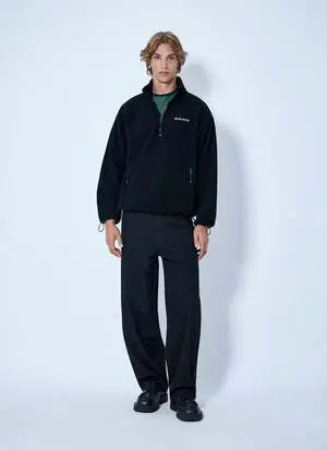 Miu Miu Half-zip Fleece Sweatshirt