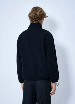 Miu Miu Half-zip Fleece Sweatshirt