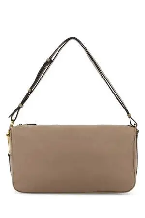 Gucci Dove Grey Leather Half Horsebit Shoulder Bag - Gray