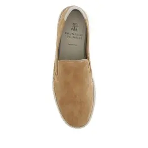 Brunello Cucinelli Suede Espadrilles - Cream