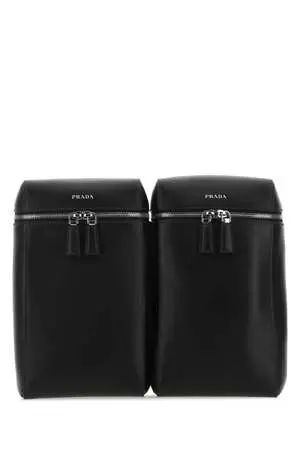 Prada Leather Backpack - Black