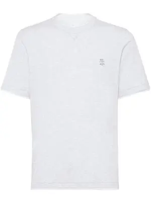 Brunello Cucinelli T-shirt With Faux-layering - Multicolor