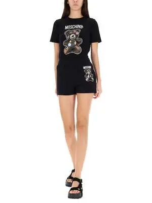 Moschino Shorts With Teddy Print