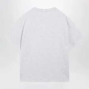 Jacquemus Grey T-shirt With Grosgrain Logo - Gray