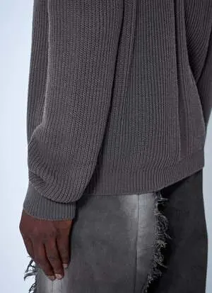 Rick Owens Wool Zipped Hoodie