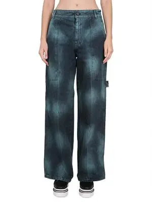 Stella McCartney Workwear Denim Trousers - Green