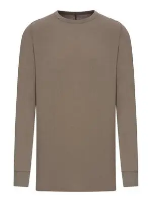 Rick Owens Long-sleeved Cotton Jersey T-shirt - Gray