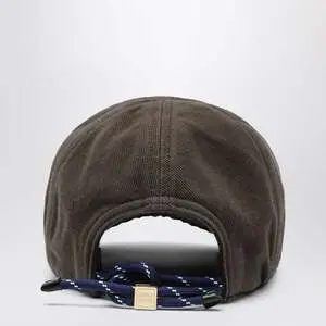 Miu Miu Washed Denim Baseball Cap In Dark And Blue