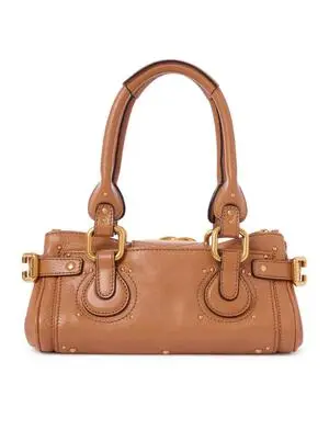 Chloé Small Paddington Bag In Grainy Leather - Multicolor