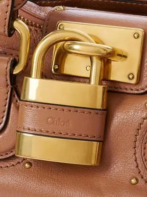 Chloé Small Paddington Bag In Grainy Leather - Multicolor