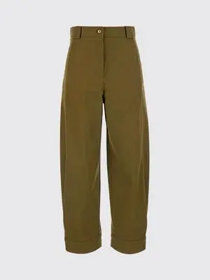 Max Mara Adorni High-waisted Wide-leg Cotton Trousers - Brown