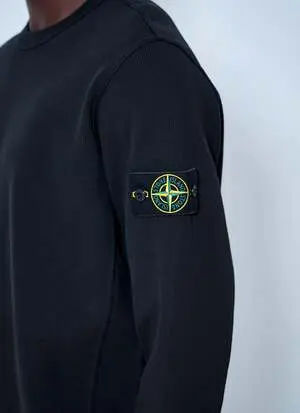 Stone Island Crewneck Sweatshirt With Logo Patch