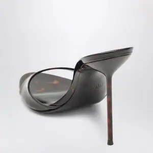 Paris Texas Lidia 105 Patent Leather Mules - Brown