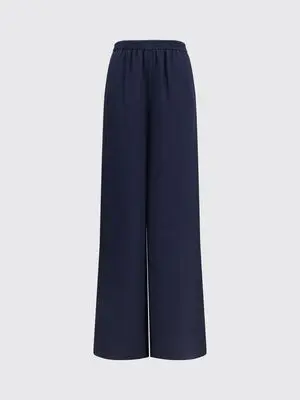 Max Mara Volonti Silk Palazzo Trousers - Blue