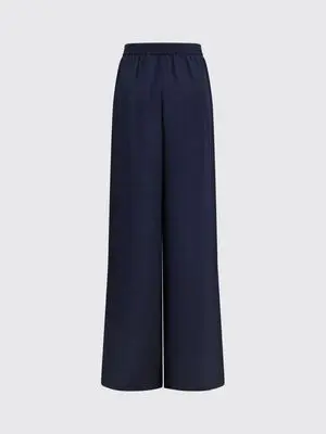 Max Mara Volonti Silk Palazzo Trousers - Blue
