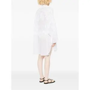 ERMANO SCERVINO Ermanno Scervino Linen Lace Day Dress